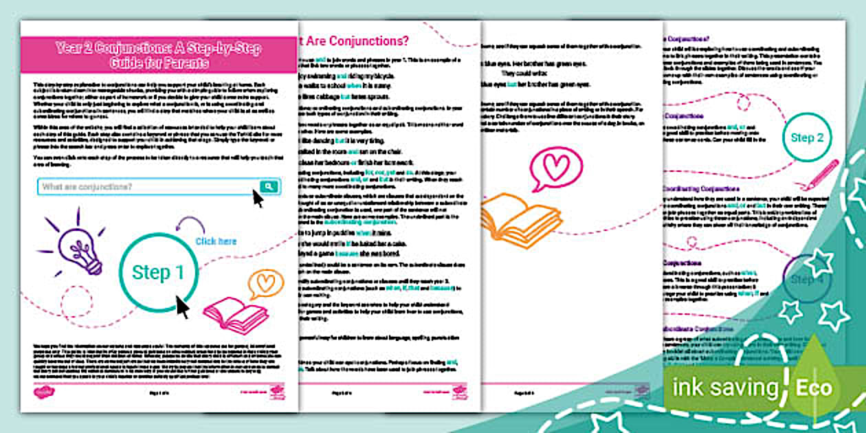 Year 2 Conjunctions: A Step-by-Step Guide for Parents