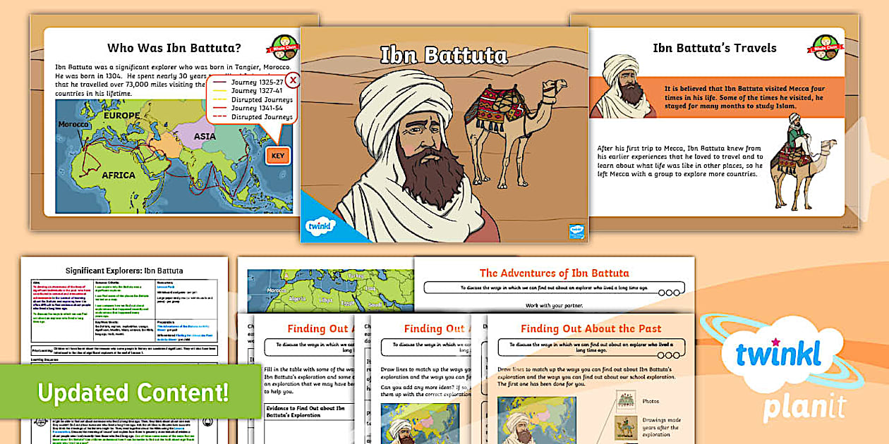 History: Significant Explorers: Ibn Battuta KS1 Lesson Pack 2