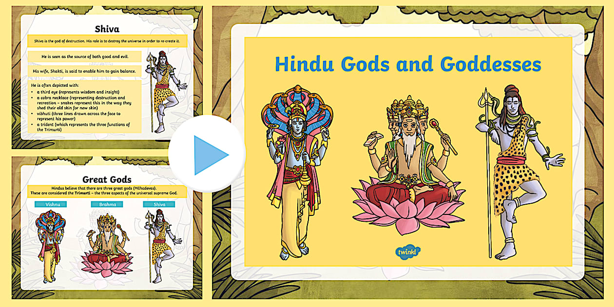Hindu Gods and Goddesses | KS2 PowerPoint - Twinkl