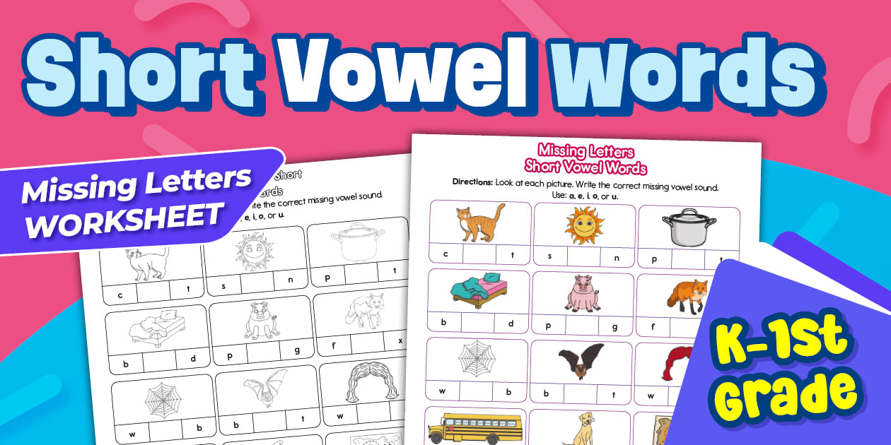 Spell Out Short Vowel Words Worksheet | ELA | Twinkl USA
