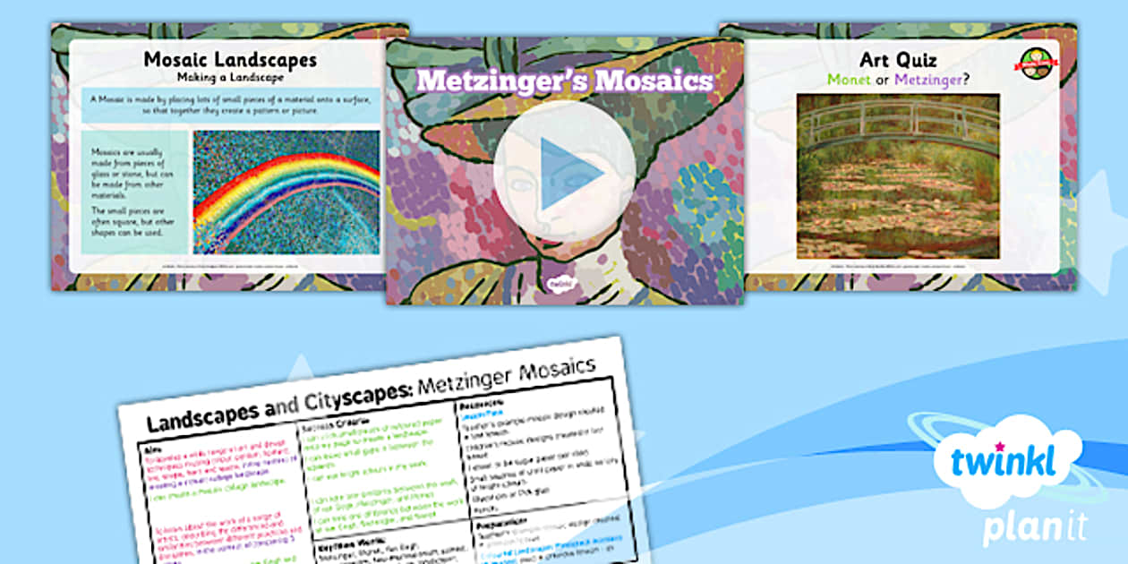Art and Design: Landscapes and Cityscapes: Metzinger's Mosaics KS1 ...