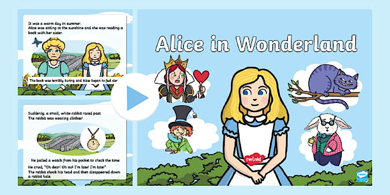 KS1 Alice in Wonderland Story PowerPoint (teacher made)