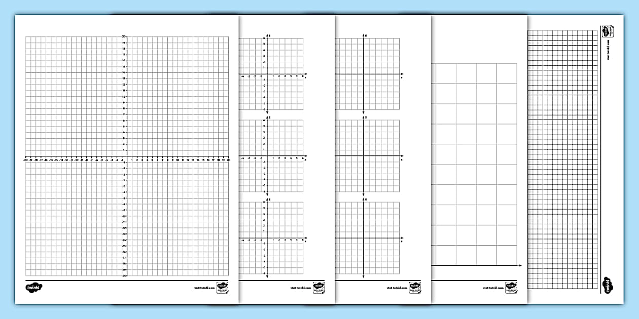 Blank Graph Paper for 6th-8th Grade