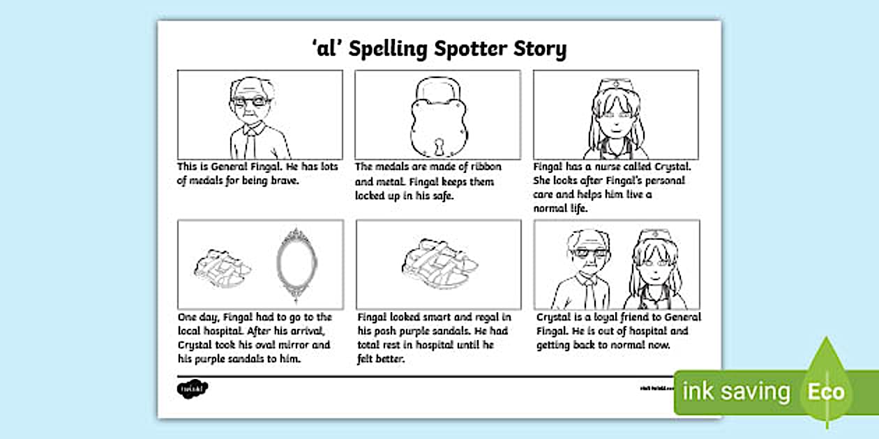 'al' Spelling Spotter Story