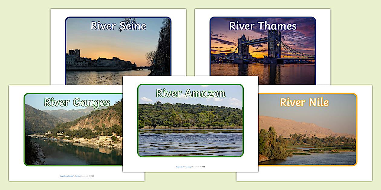 Rivers Group Signs (teacher made) - Twinkl