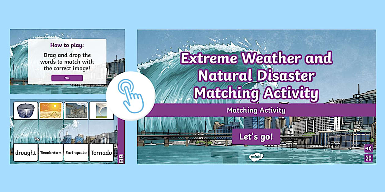 Extreme Weather and Natural Disaster Matching Activity