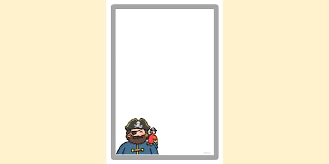 Simple Blank Pirate Border | Page Borders | Twinkl - Twinkl