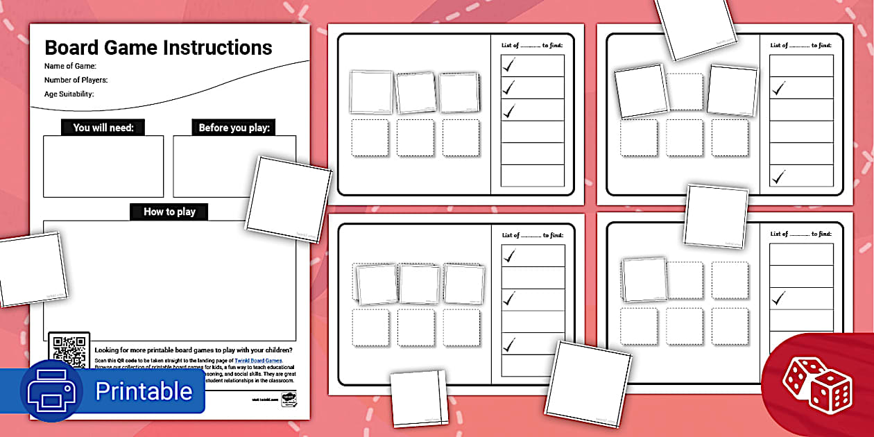 Design Your Own Matching Memory Lotto Game for Family Fun