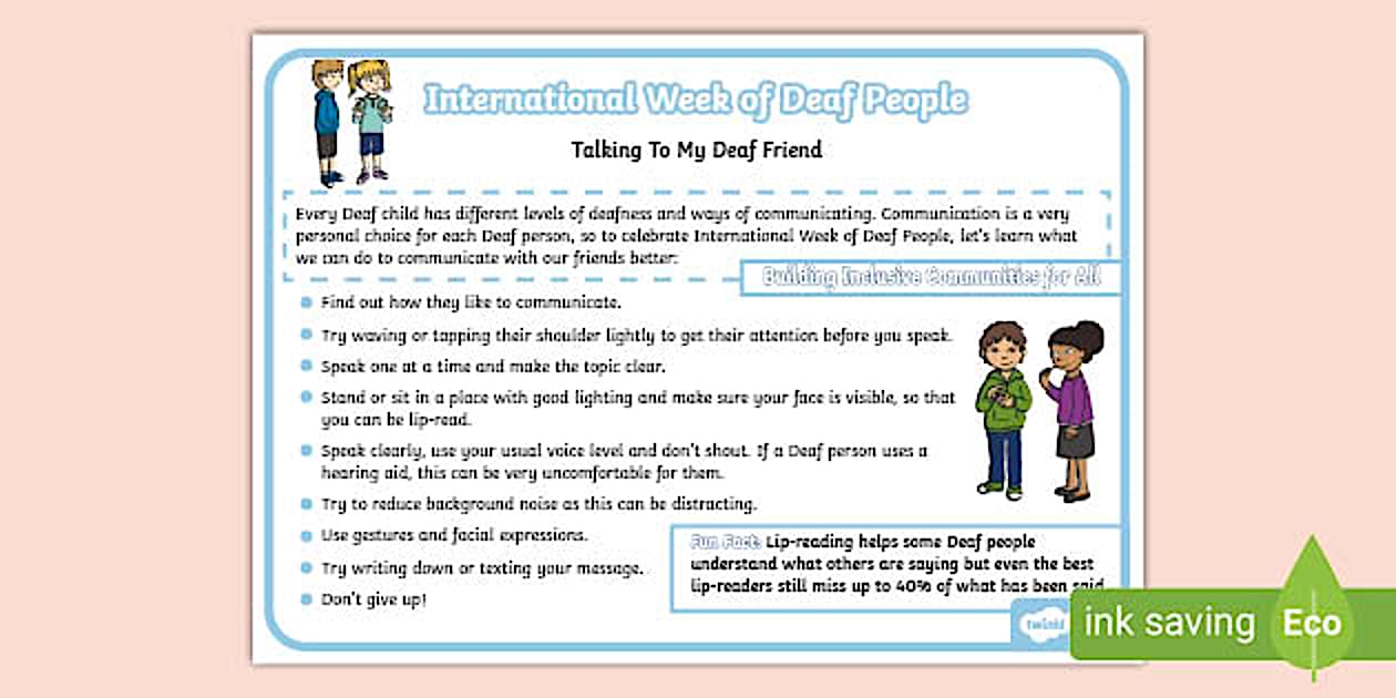 International Week of Deaf People