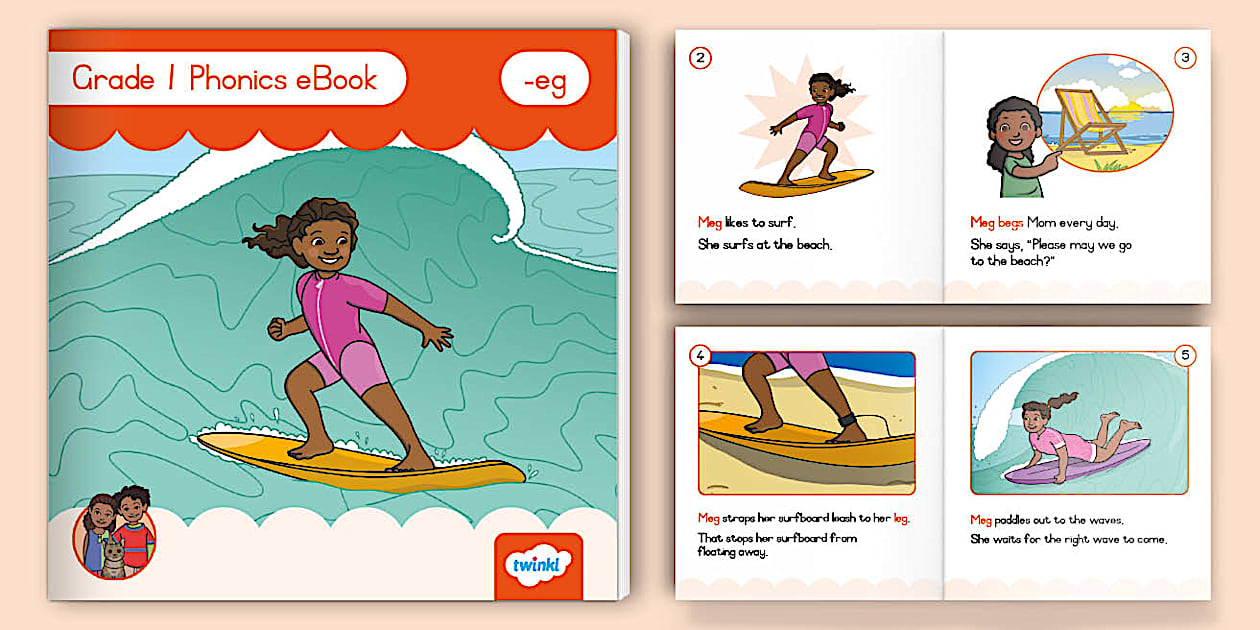 Grade 1 Phonics eBook:-eg