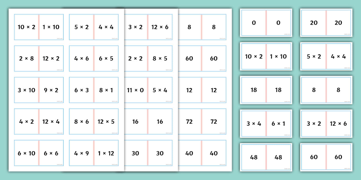 👉 Times Tables Dominoes - KS2 (teacher made) - Twinkl