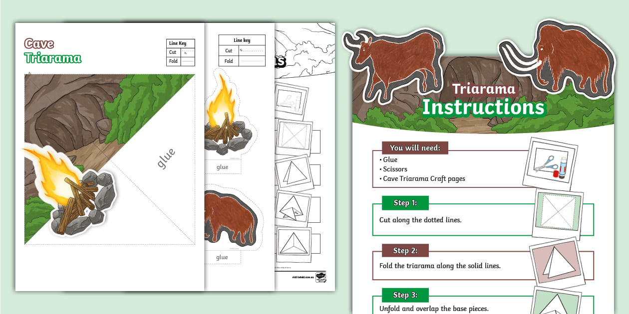 Cave Triarama Craft - Twinkl Australia (teacher made)