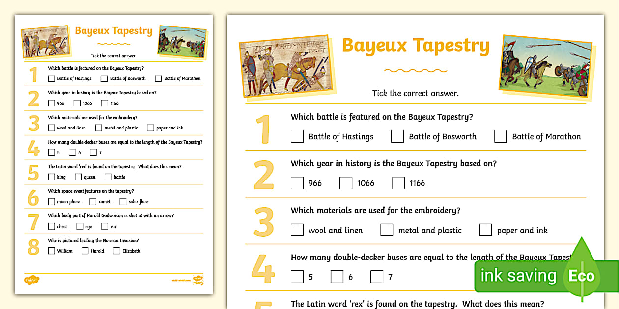 Bayeux Tapestry Quiz