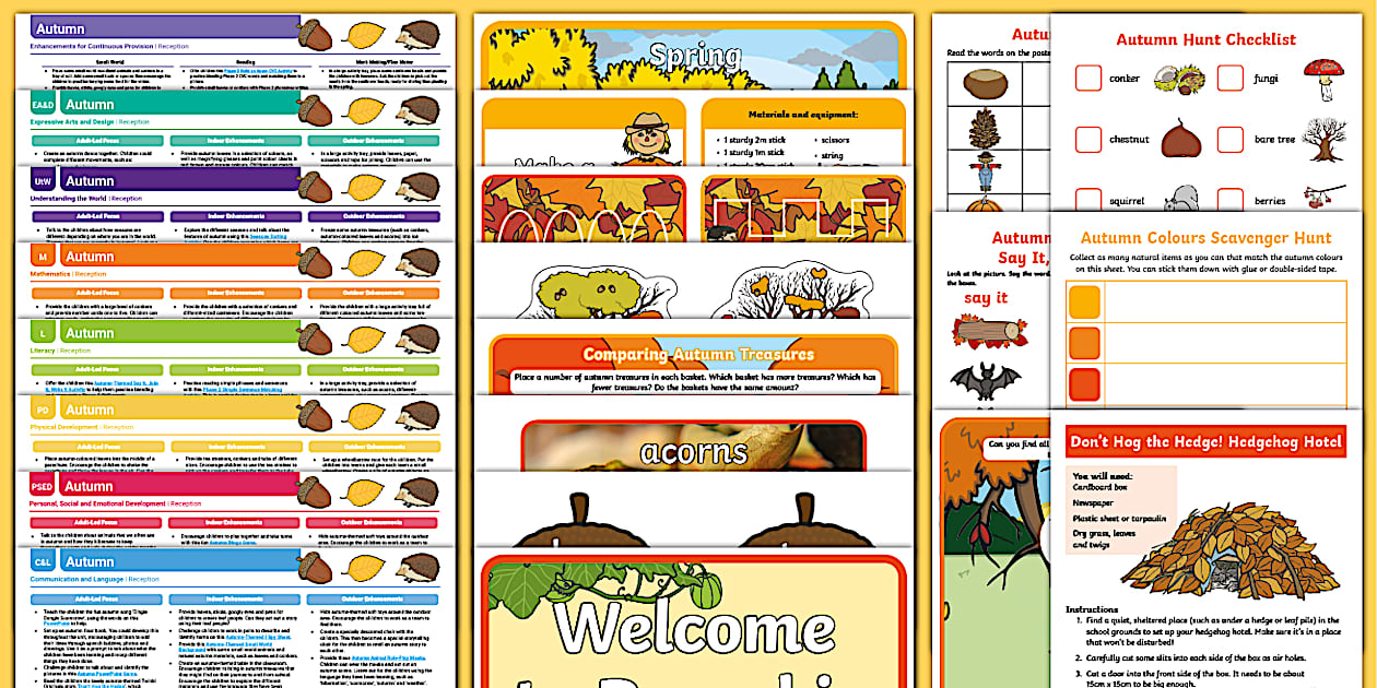 EYFS Autumn Planning &Continuous Provision Pack (Reception)