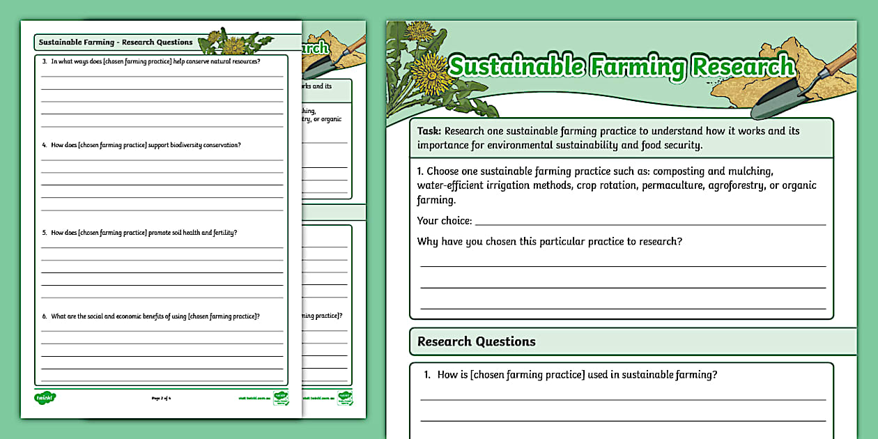 Sustainable Farming Research (STEM)