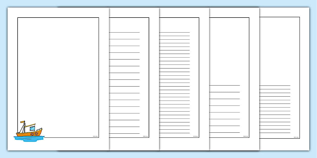 Ship Page Border | Page Borders | Twinkl (Teacher-Made)