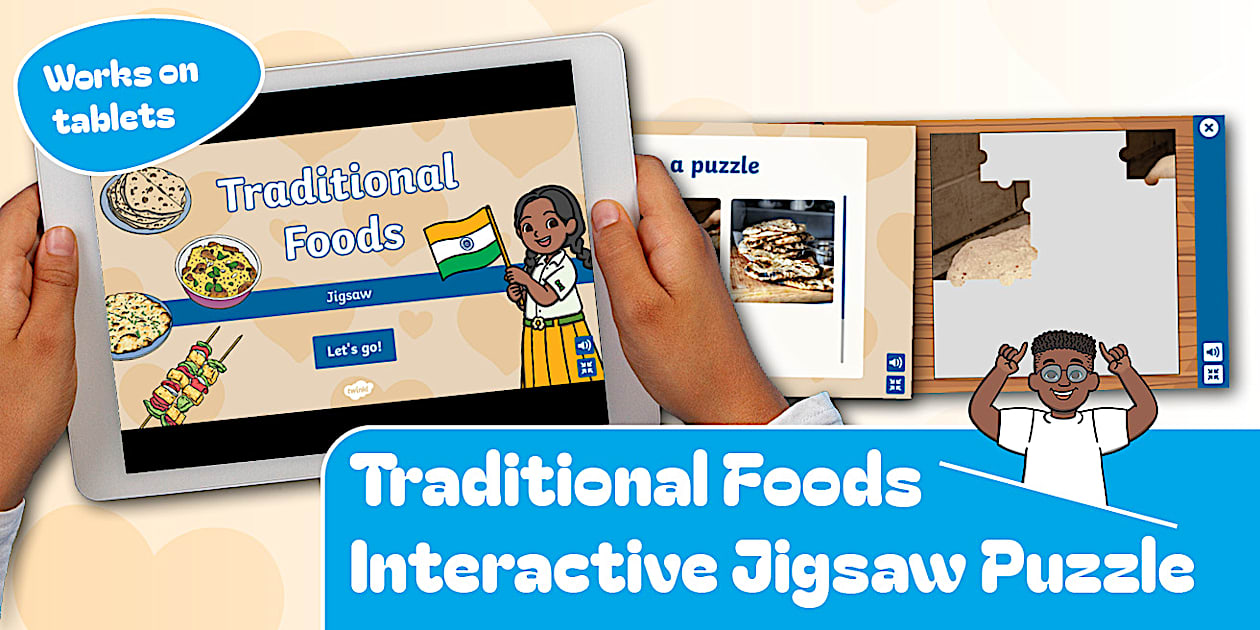 Traditional Foods Interactive Jigsaw Puzzle