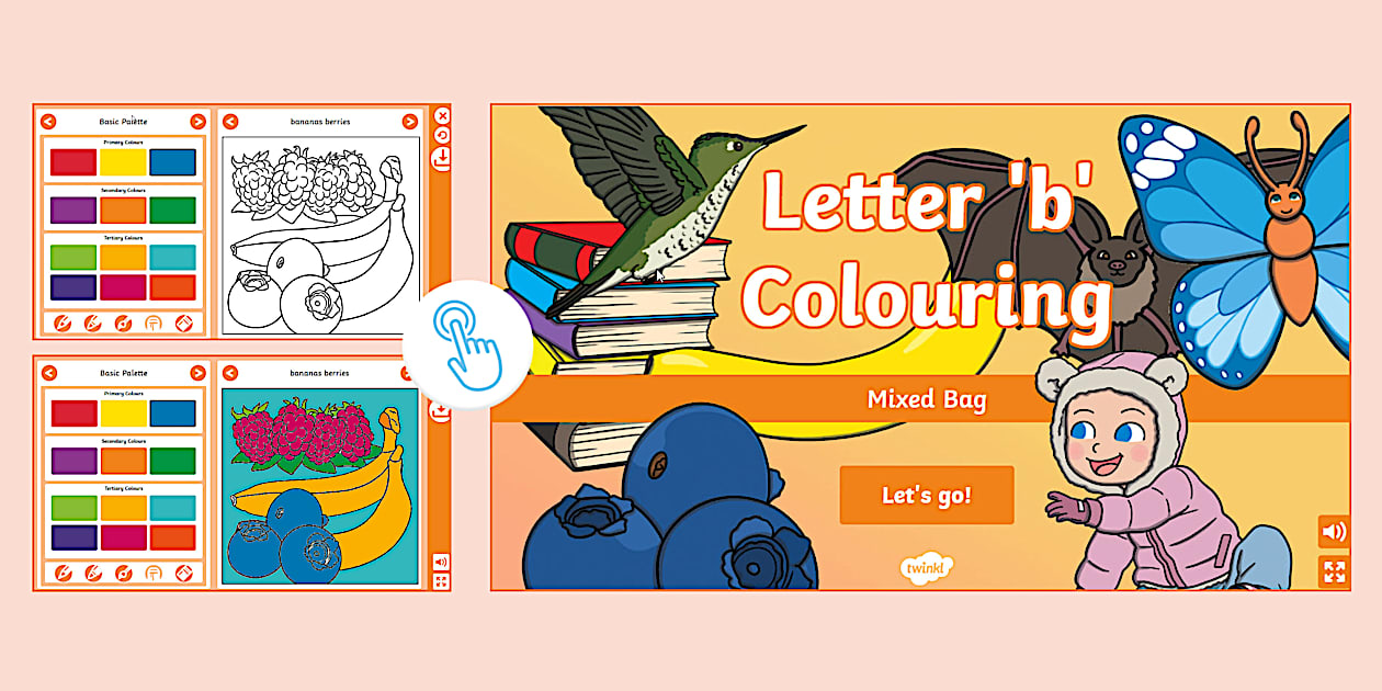 Letter 'b' Interactive Colouring (teacher made) - Twinkl