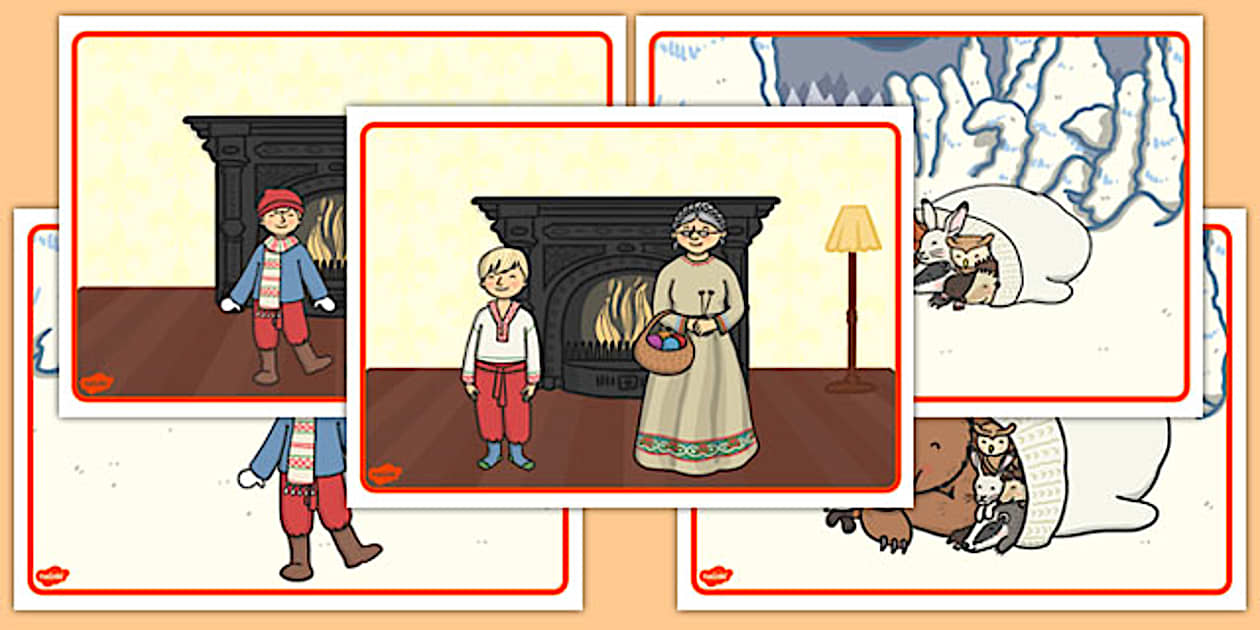 The Mitten Short Story Sequencing (teacher made) - Twinkl