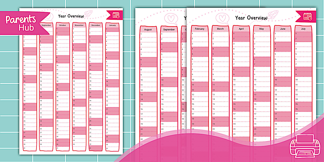 Parents | Year Overview | Family Organiser (teacher made)