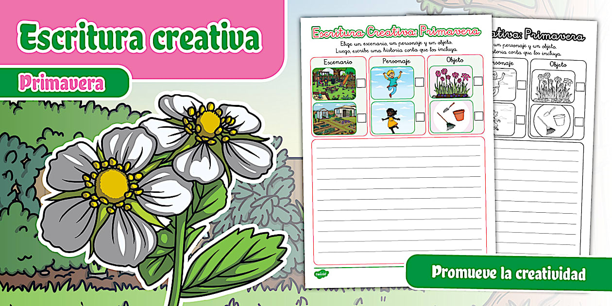 Ficha de actividad: Escritura creativa - Primavera