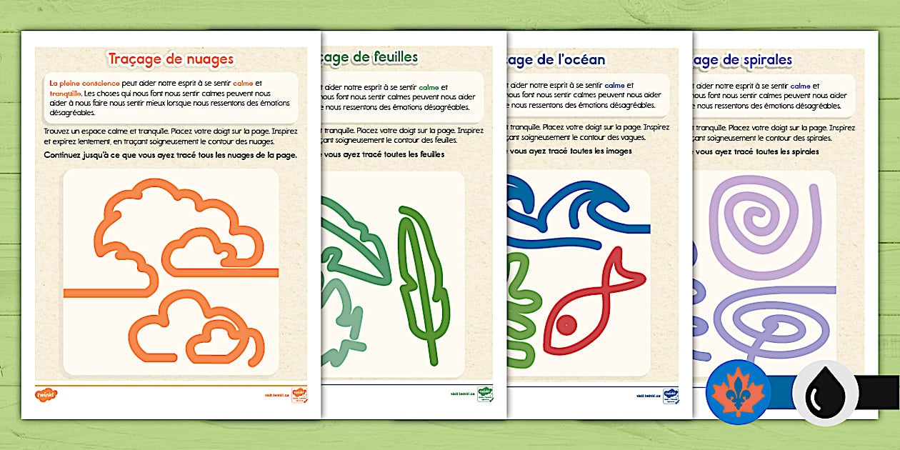 Finger Tracing Pack French | Tracing Lines Worksheets
