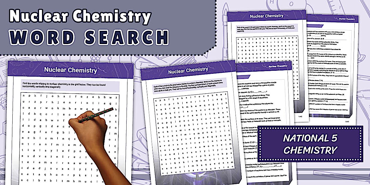 Nuclear Chemistry: Word Search