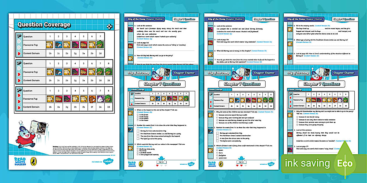 FREE! - Stig of the Dump Chapter Chatter Comprehension Pack: Chapter 7 ...