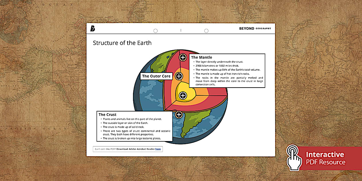 Structure of the Earth Hotspot Activity | Geography | Beyond