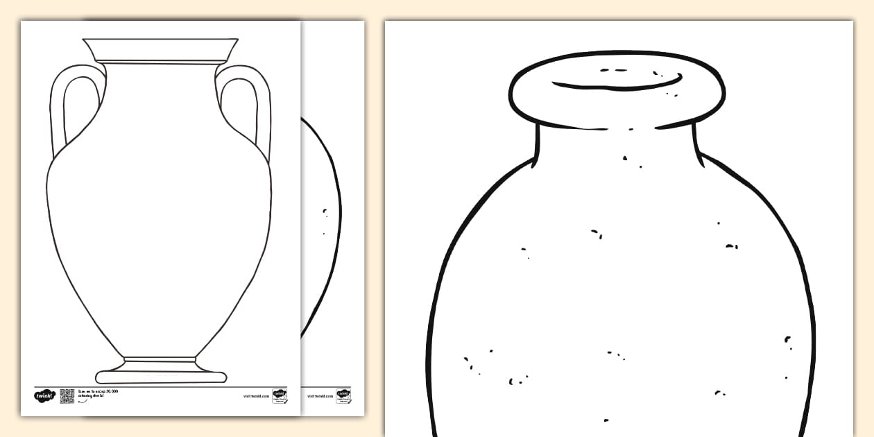 Ancient Greek Art Activities | Greek Vase Colouring - Twinkl
