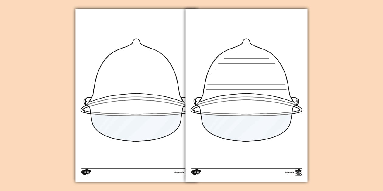 Firefighter's Helmet Writing Template (Teacher-Made)