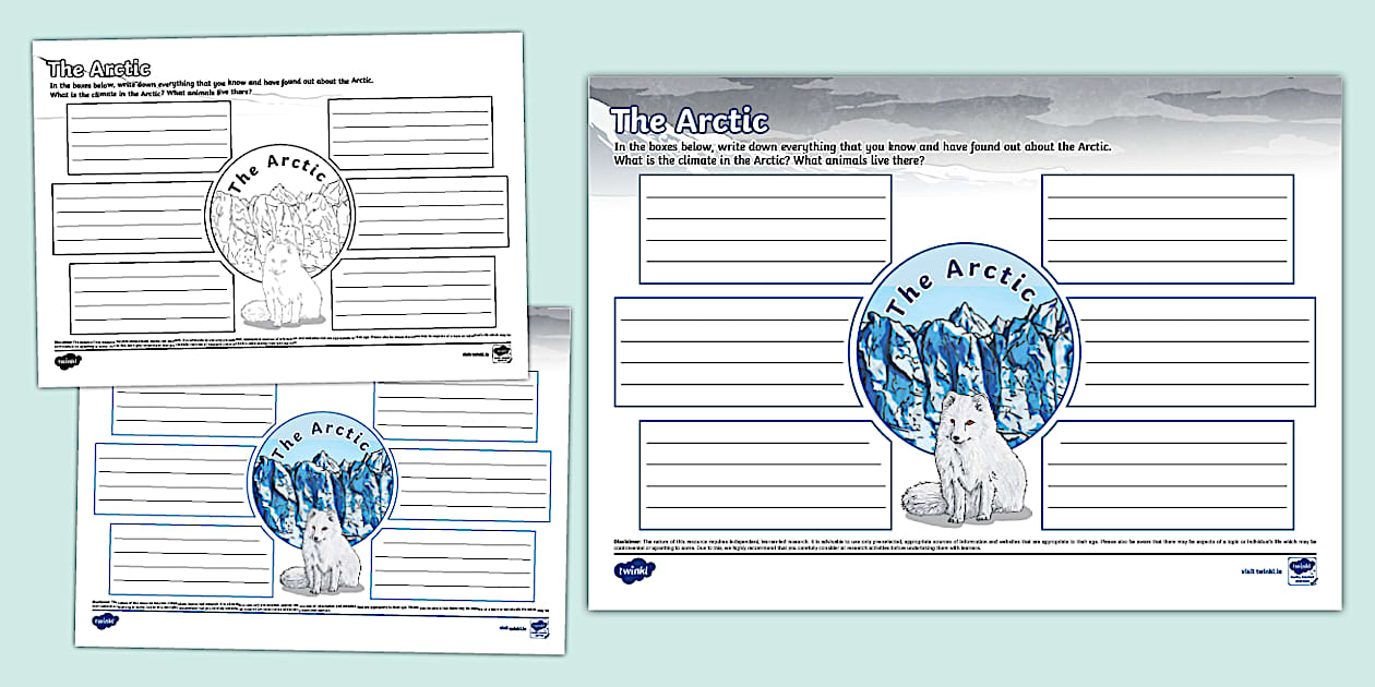 The Arctic Mind Map - Twinkl Ireland Mind Maps - Twinkl