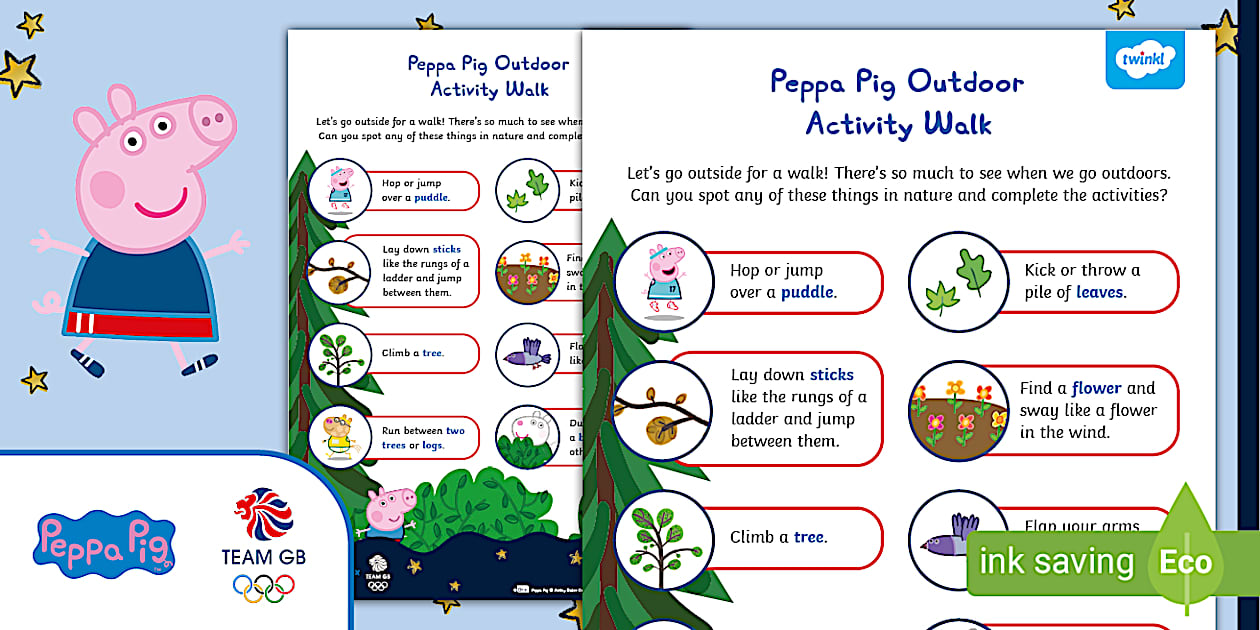 FREE! - Peppa Pig: Outdoor Activity Walk - Twinkl