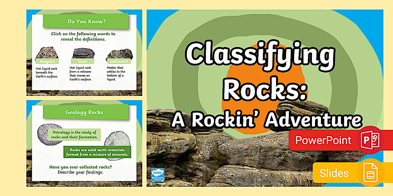 Sixth Grade Classifying Rocks PowerPoint & Google Slides