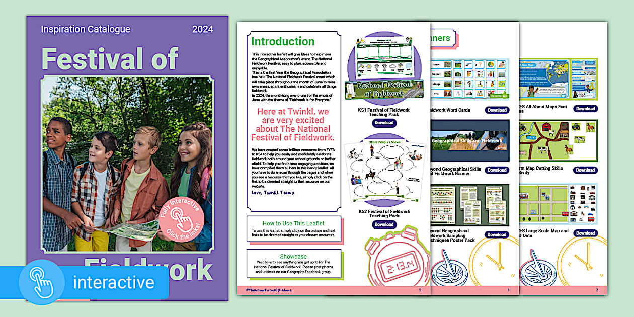 FREE! - Festival of Fieldwork 2024 Leaflet - Twinkl