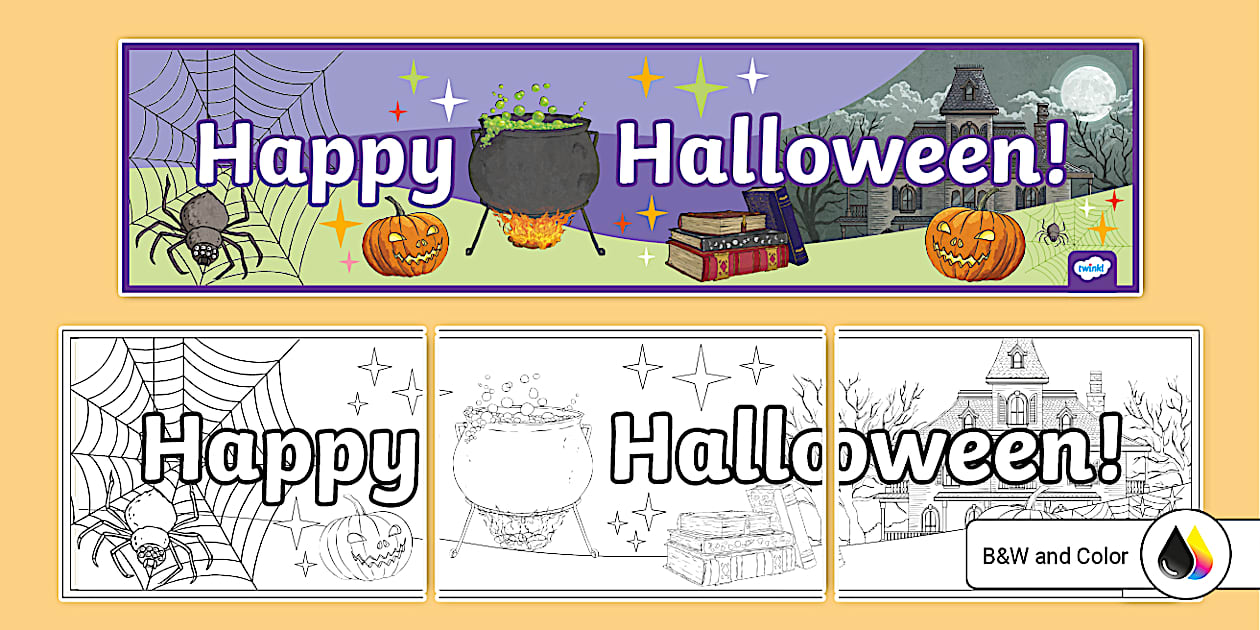Happy Halloween Banner | Resource | Twinkl USA - Twinkl