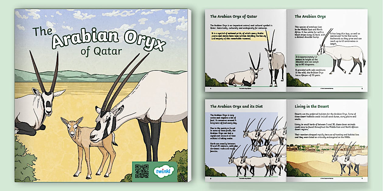 The Arabian Oryx of Qatar eBook (Teacher-Made) - Twinkl