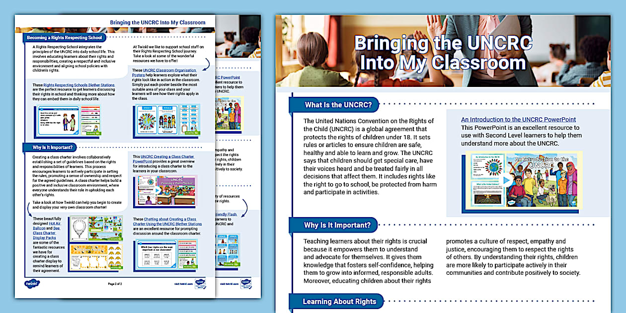 UNCRC Support Guide | Twinkl Resources (teacher made)