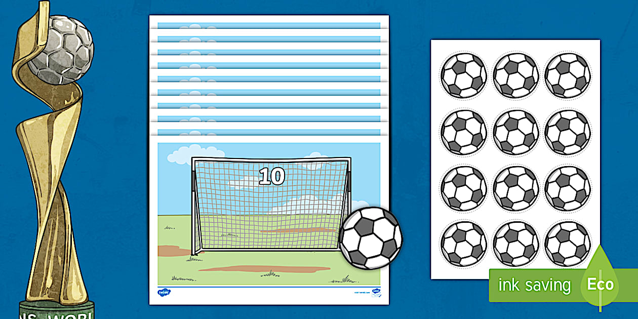 Football Goals Counting Game (teacher made) - Twinkl
