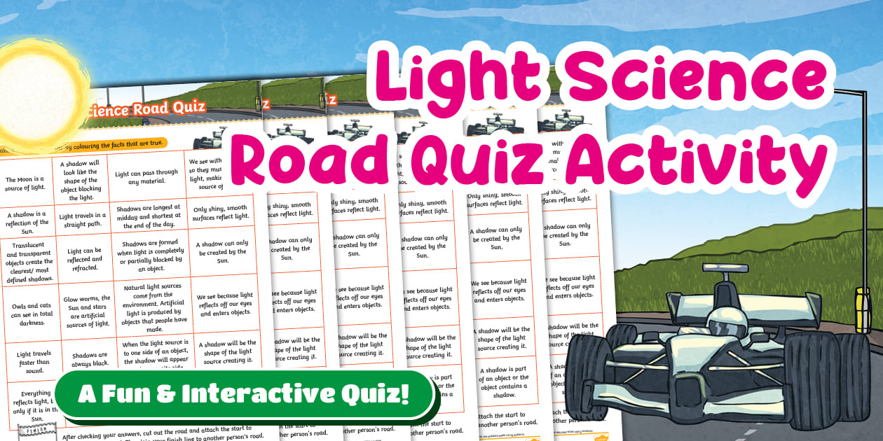 Light Science Road Quiz Activity
