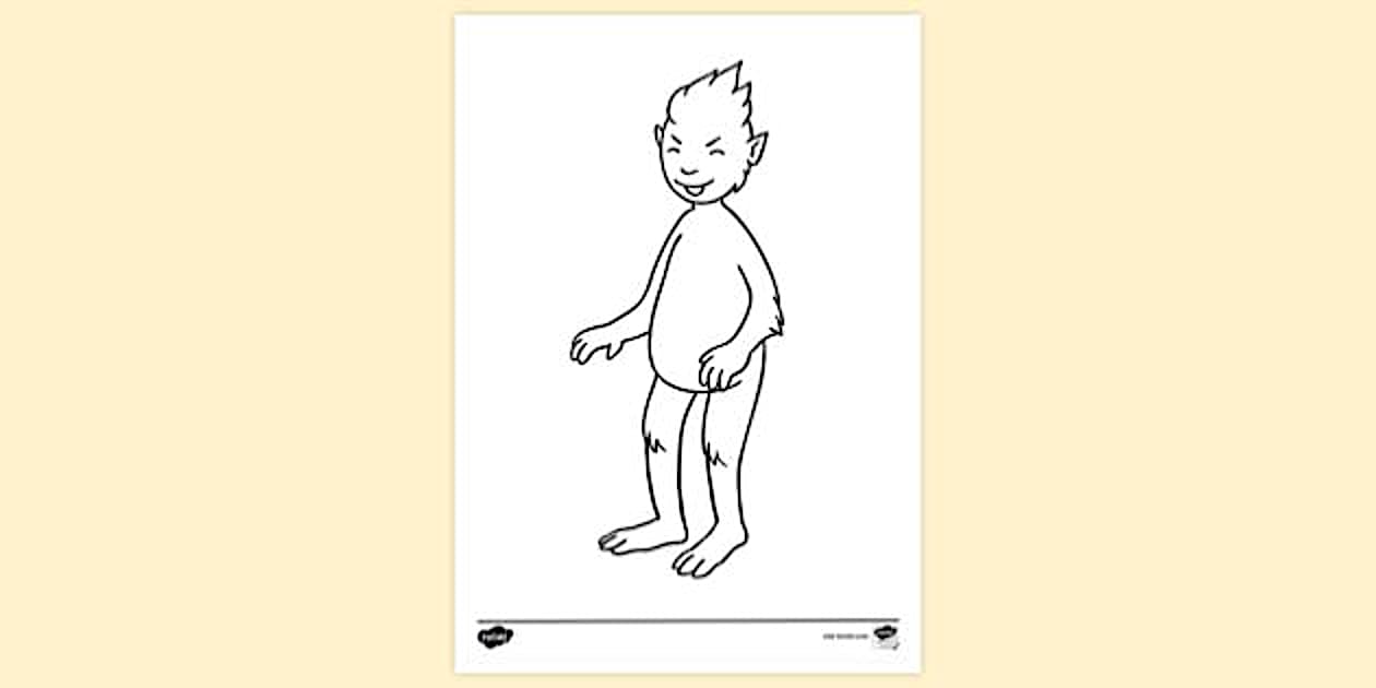 Green Imp Colouring | Colouring Sheets (teacher made)