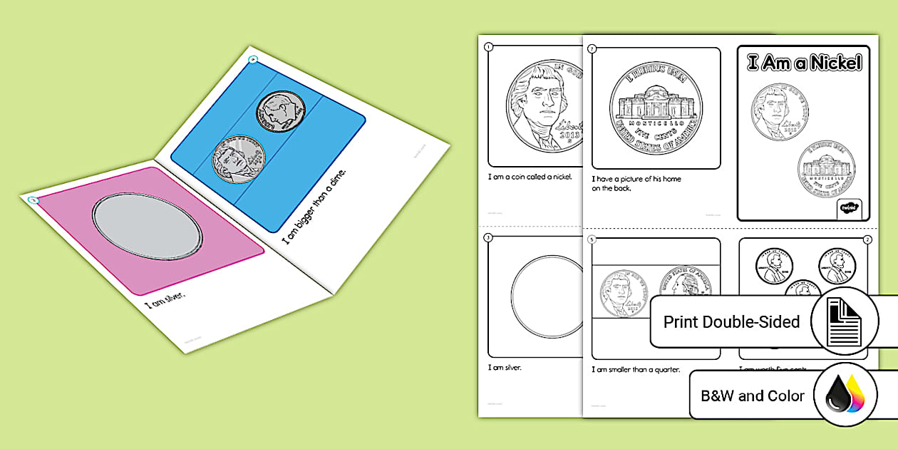 I Am a Nickel Emergent Reader (Teacher-Made) - Twinkl