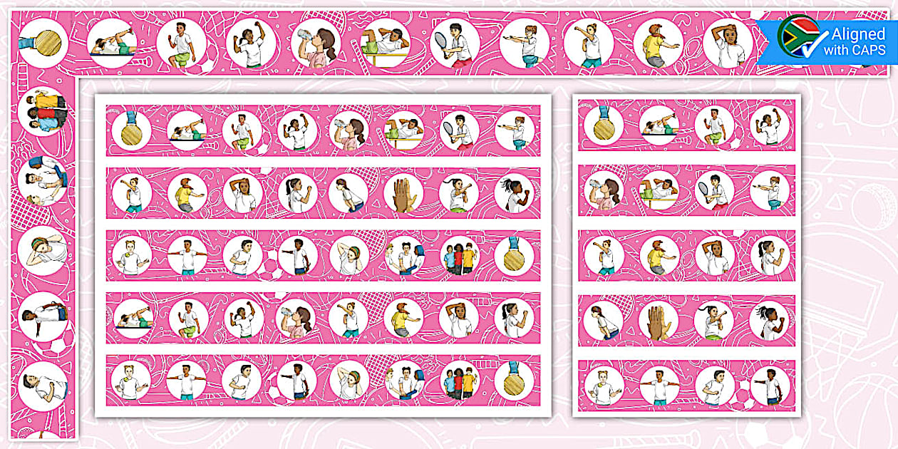Grade 5 Physical Education Circuit Training Display Border