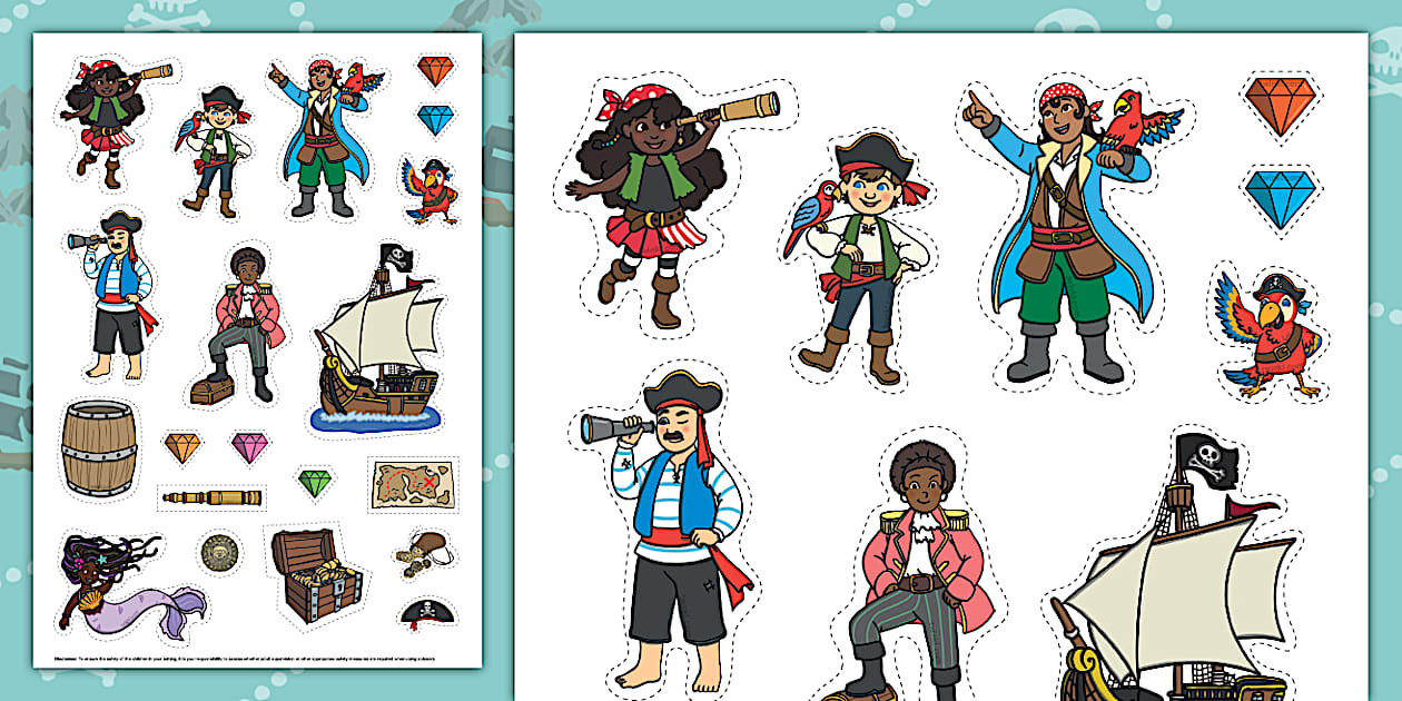 Pirate Cut-Outs | Twinkl (teacher made) - Twinkl