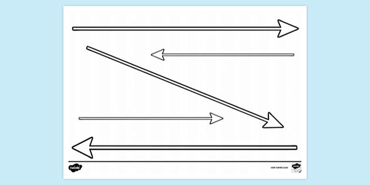 Lines that are Straight Colouring Sheet | Colouring Sheets