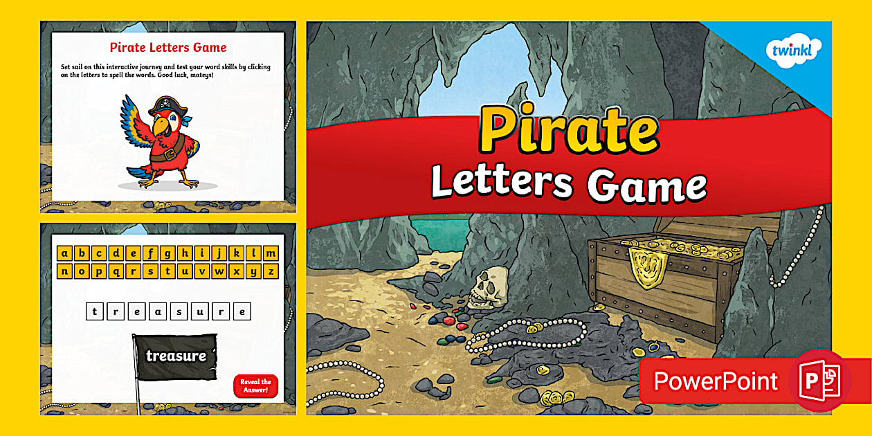 Third Grade Pirate Letters Spelling Game - Twinkl