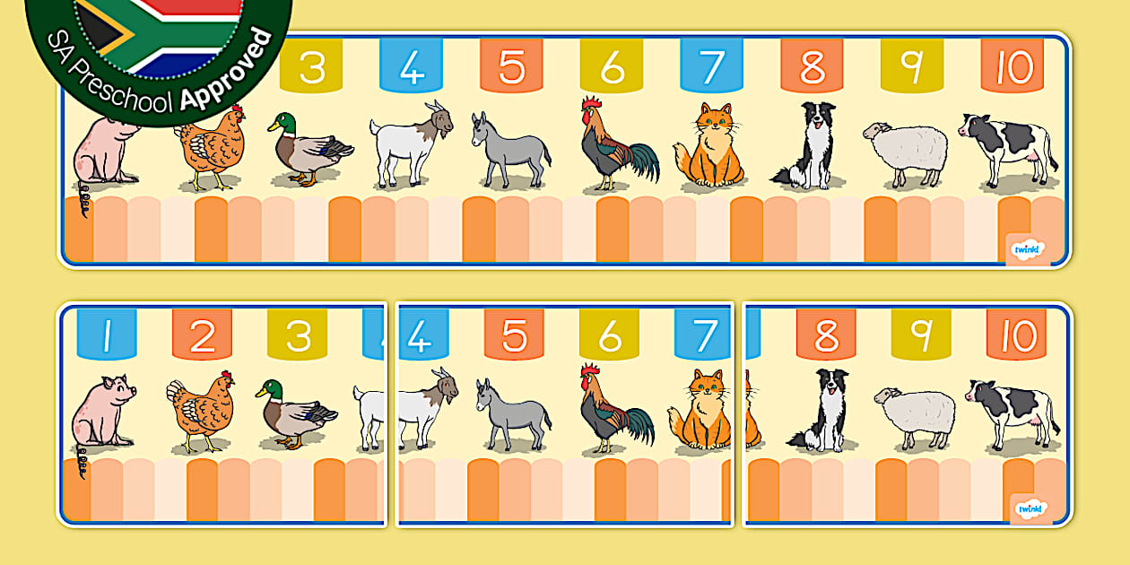 Farm Themed Number 0-10 Display Banner (teacher made)