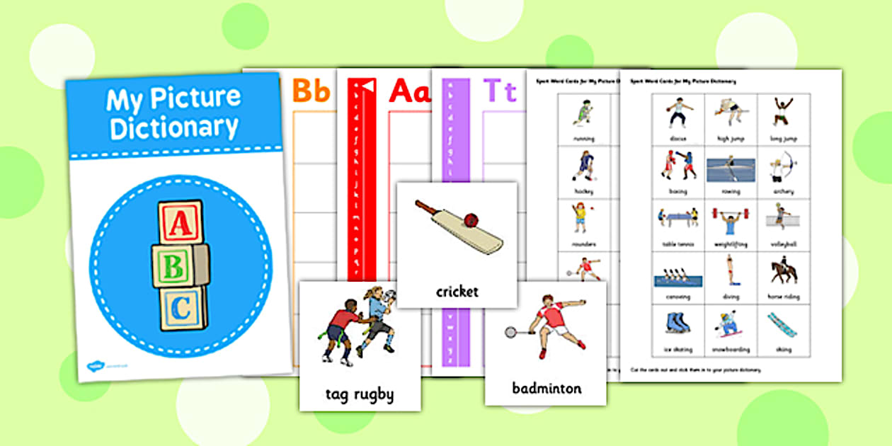 Sport Picture Dictionary Word Cards (teacher made) - Twinkl