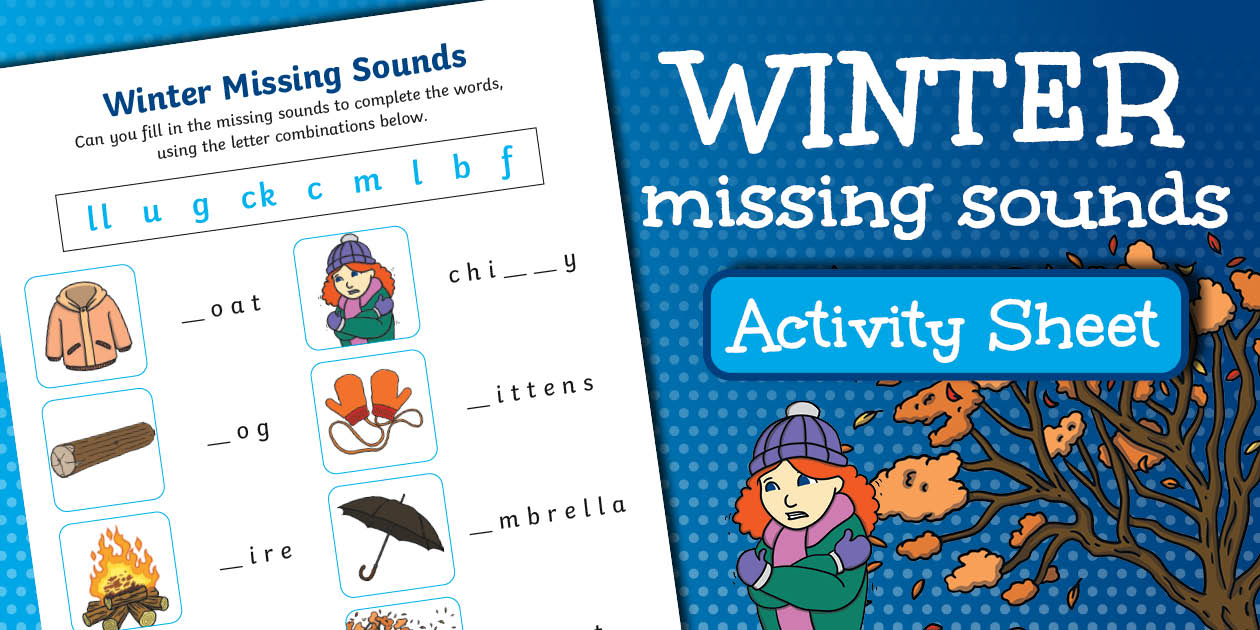 Winter Missing Sounds Activity Sheet
