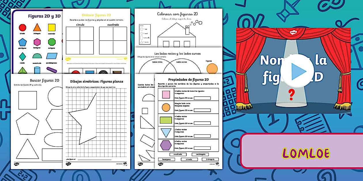 Pack LOMLOE: Figuras 2D (Hecho por educadores) - Twinkl